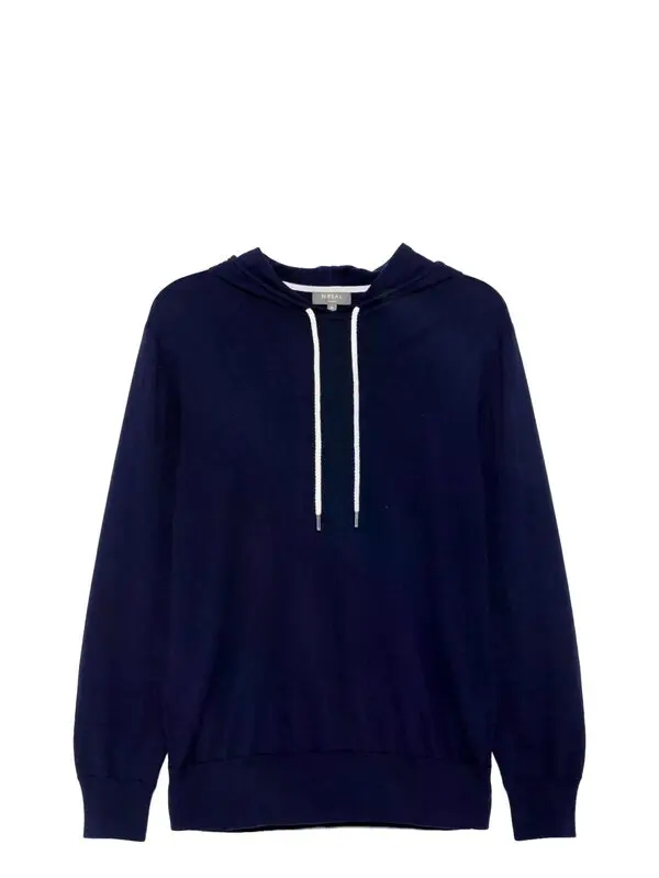 N.peal Cotton Cash Silk Hoodie - Blue