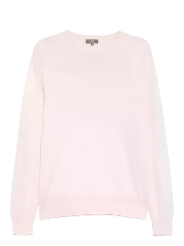 N.peal Oxford Round Neck Jumper - Pink