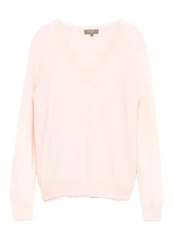 N.peal Phoebe V-neck Jumper - Pink