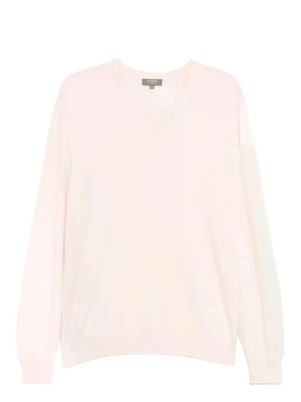 N.peal Burlington V-neck Jumper - Pink