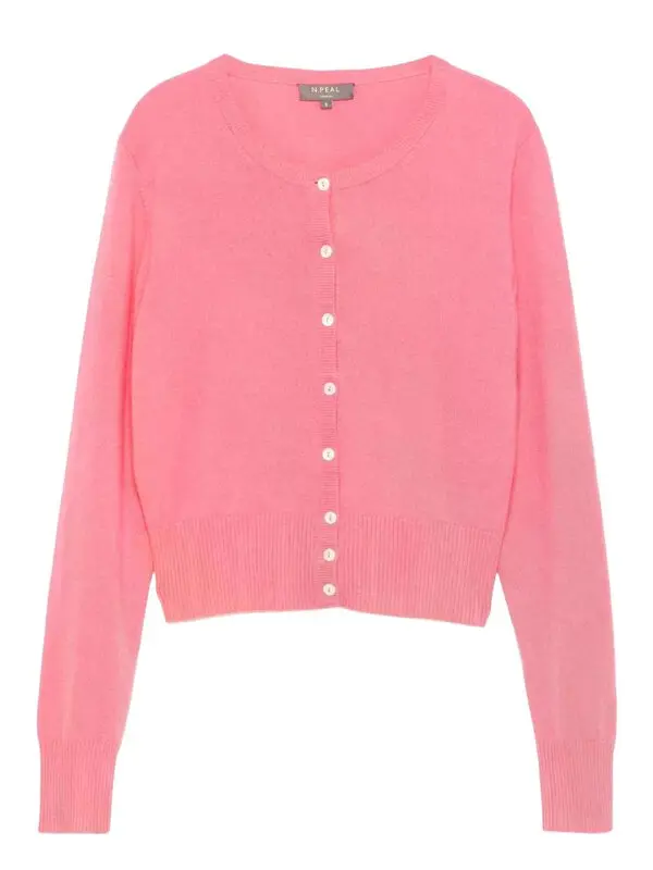 N.peal Cropped Cardigan - Pink