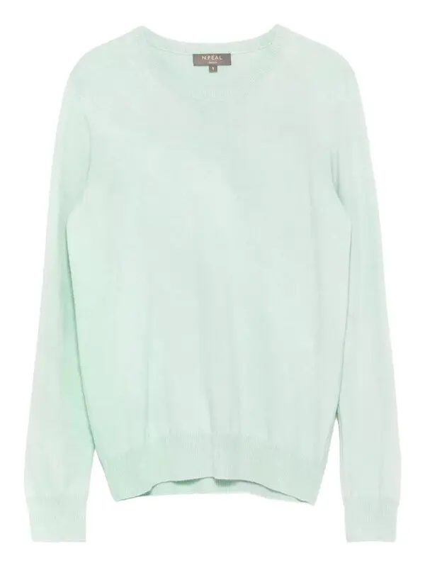 N.peal Classic Round Neck Jumper - Green