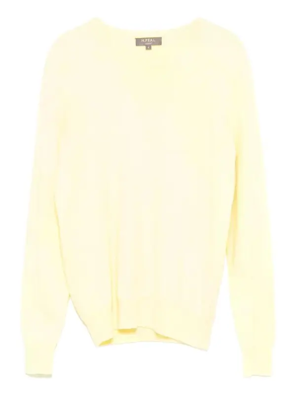 N.peal Evie Classic Round Neck Jumper - Yellow