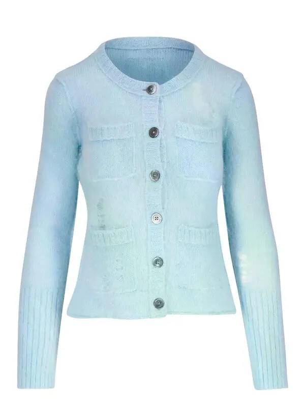 R13 Long Sleeve Cardigan - Blue