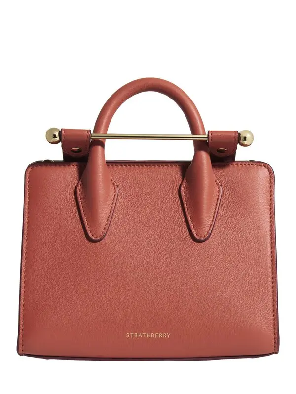 Strathberry Nano Leather Tote - Green
