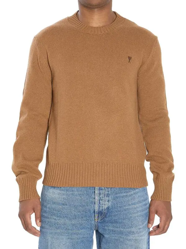 Ami De Coeur Crew Neck Sweater - Brown