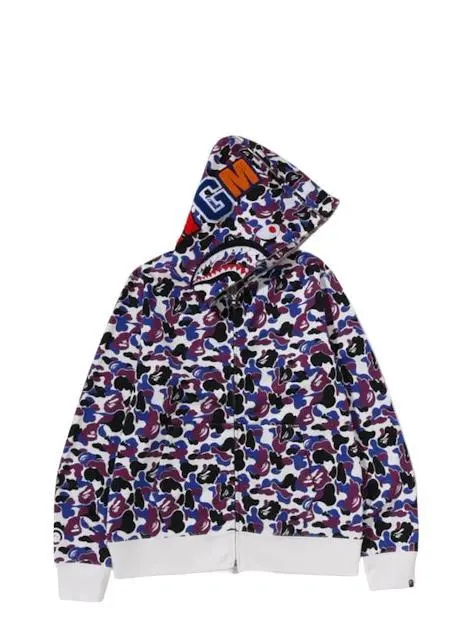 A BATHING APE Store Hong Kong Separate Shark Full Zip Hoodie - Multicolor