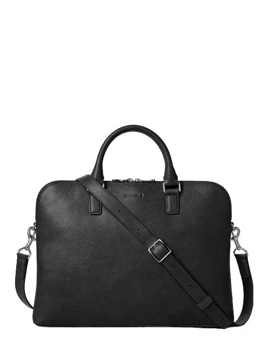 Shinola Leather Briefcase - Black