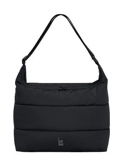 GOT BAG Puffer Square Laptop Bag Large - Black Monochrome