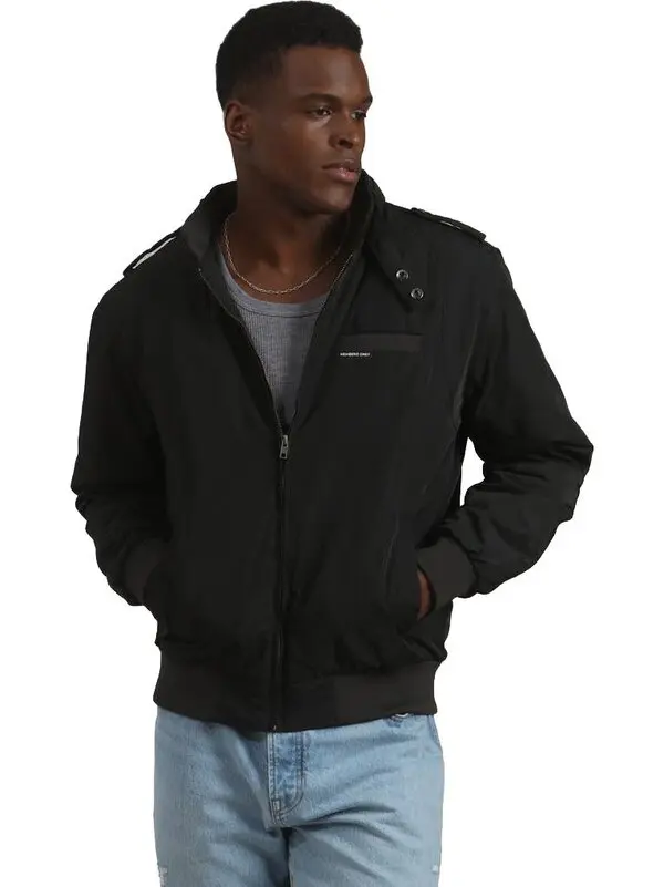 MEMBERS ONLY Iconic Racer Quilted Jacket - Black