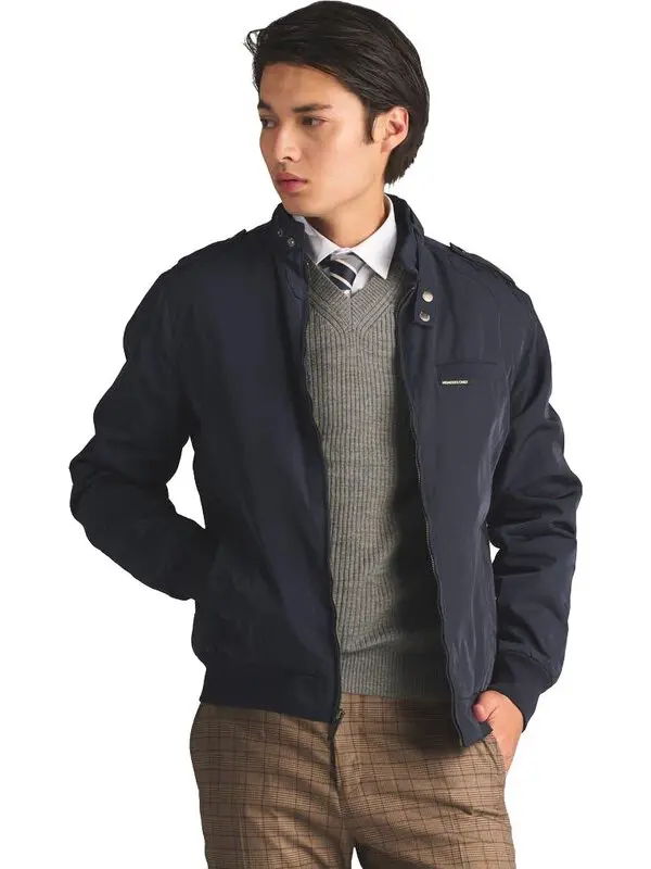 MEMBERS ONLY Iconic Racer Quilted Jacket - Navy