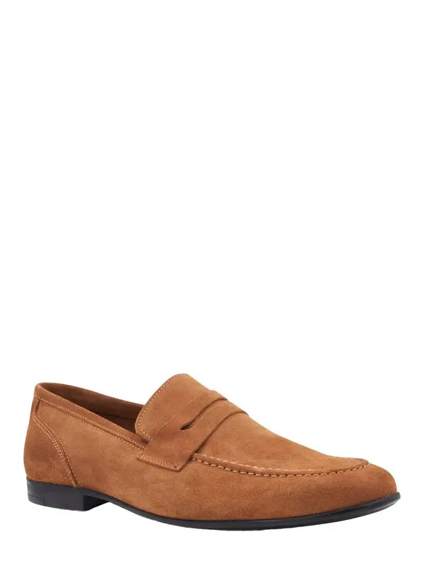 Bruno Magli Lastra Unlined Loafer - Cognac Suede