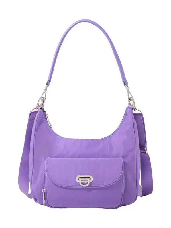 BAGGALLINI Coastal Flip Lock Half Moon Bag - Lavender Surf