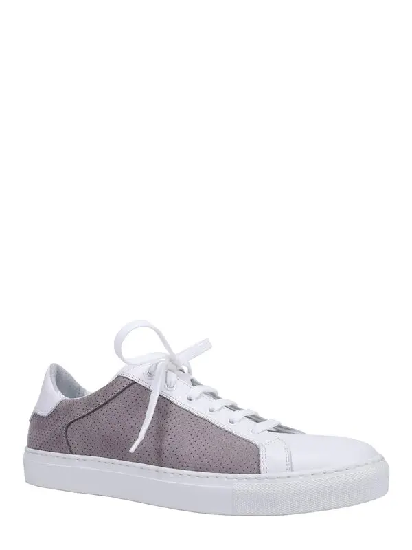 Ron White Dawson Leather Sneakers - Shark