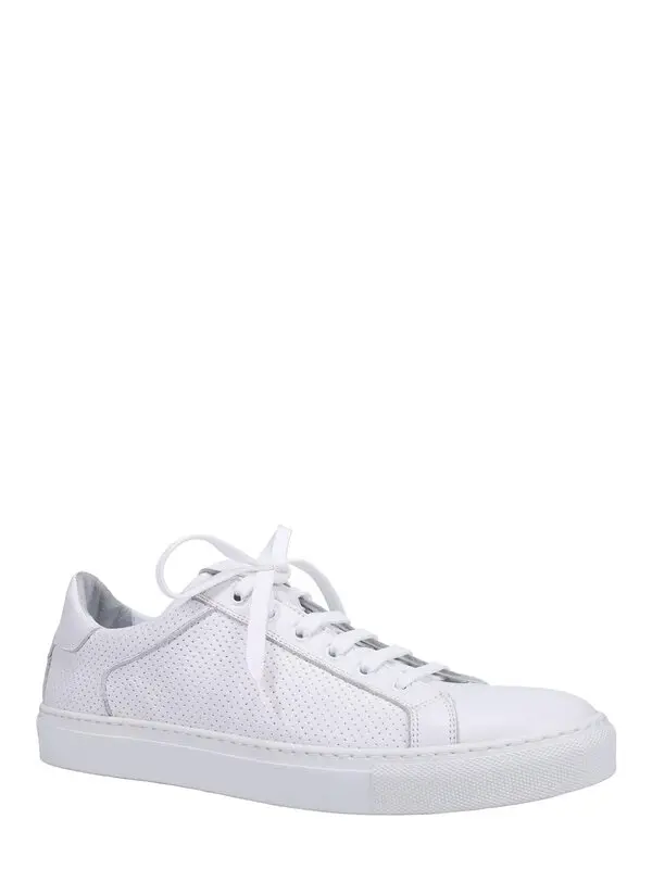 Ron White Dawson Leather Sneakers - White