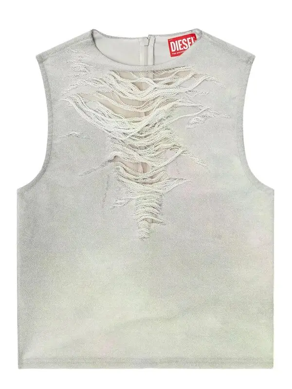 DIESEL® Distressed Tank Top - Grey
