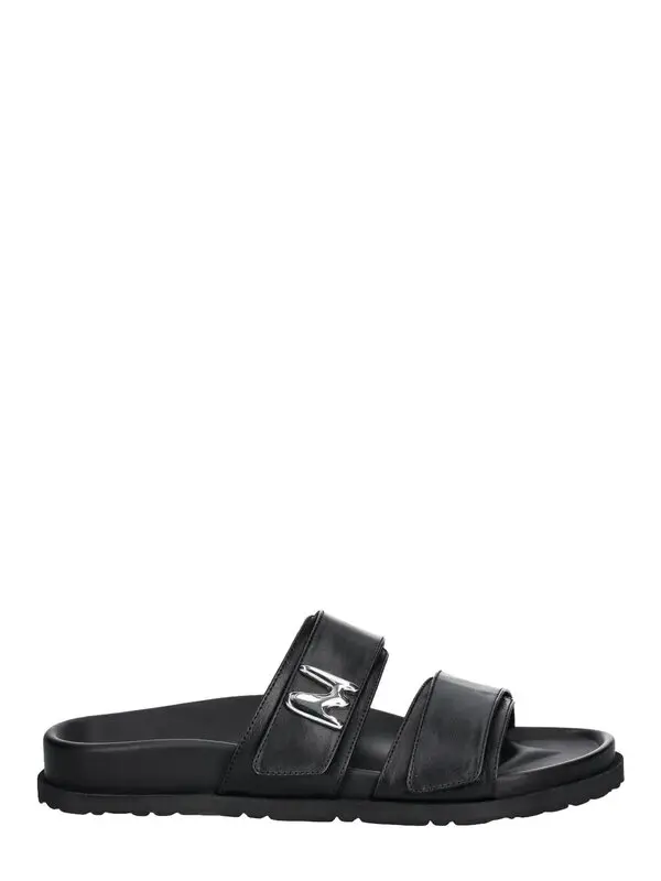 MSGM Flat Slides - Black