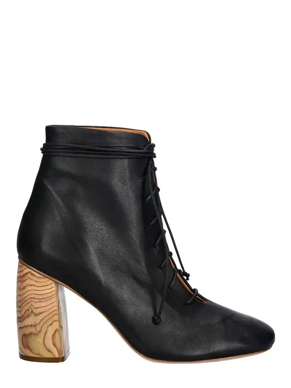 FORTE_FORTE 90mm Leather Ankle Boots - Black