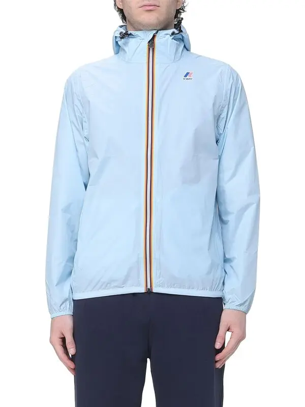 K-WAY Lightweight Hooded Jacket - Sky Blue
