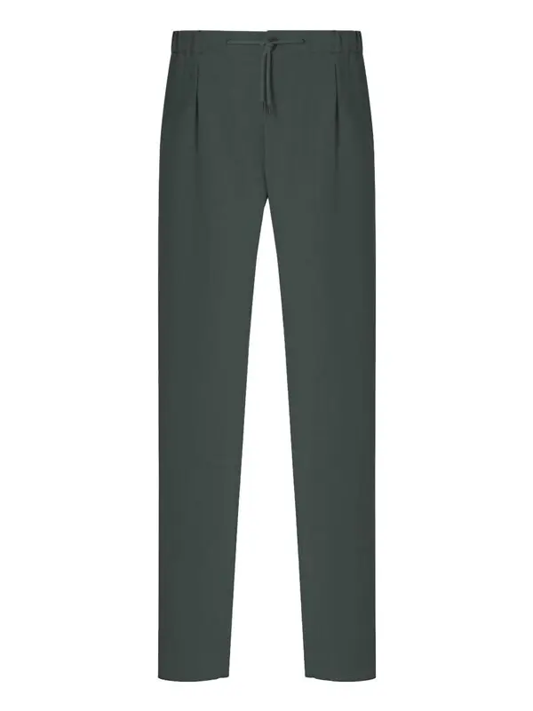 Giorgio Armani Tailored Drawstring Trousers - Green