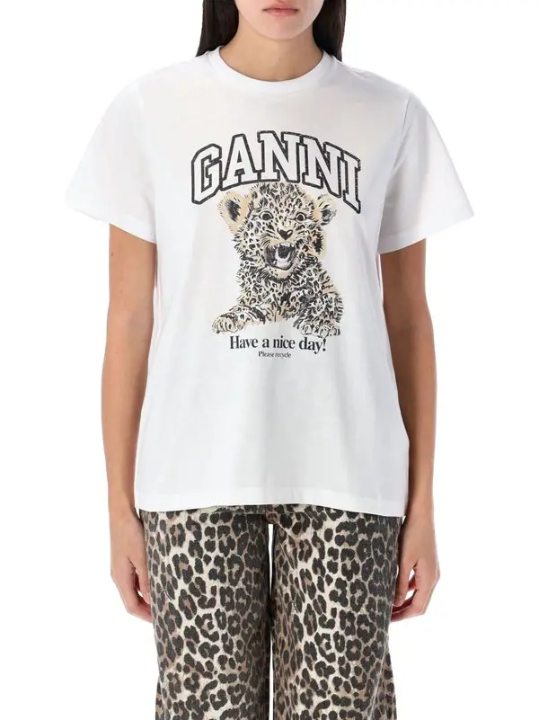 GANNI T-shirt - White