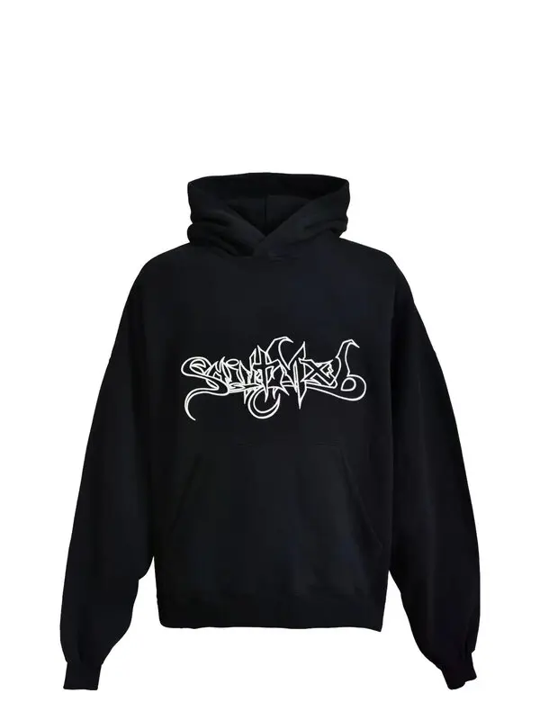 SAINT MXXXXXX Cotton Hoodie - Black
