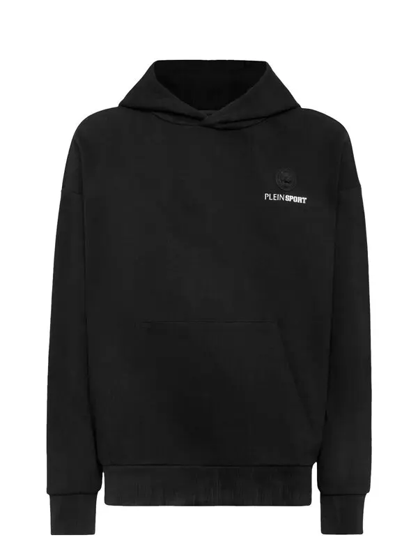 PLEIN SPORT Logo-print Hoodie - Black