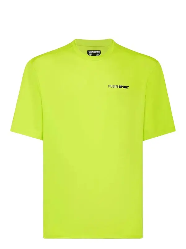 PLEIN SPORT Micro-rib T-shirt - Yellow
