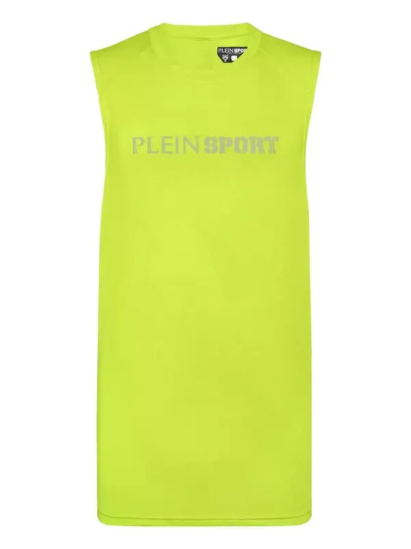 PLEIN SPORT Reflective Tank Top - Yellow