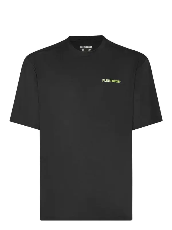 PLEIN SPORT Micro-rib T-shirt - Black