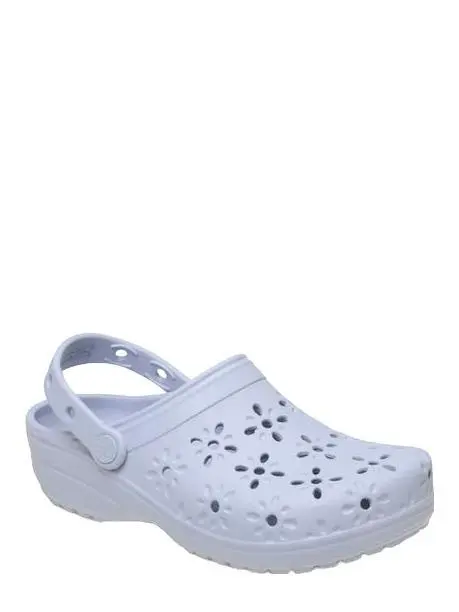 CROCS Classic Floral Cutout Clog - Purple Moon