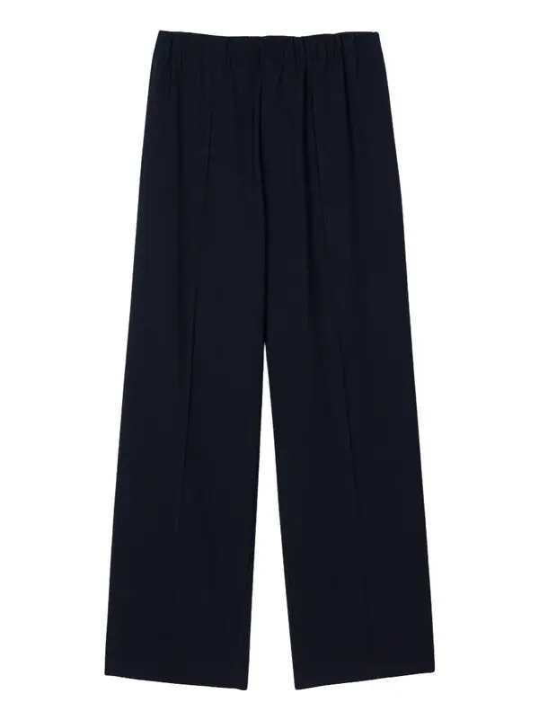 Sandro Wide-leg Trousers - Navy Blue