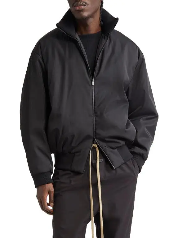Fear Of God High Neck Bomber Jacket - Black