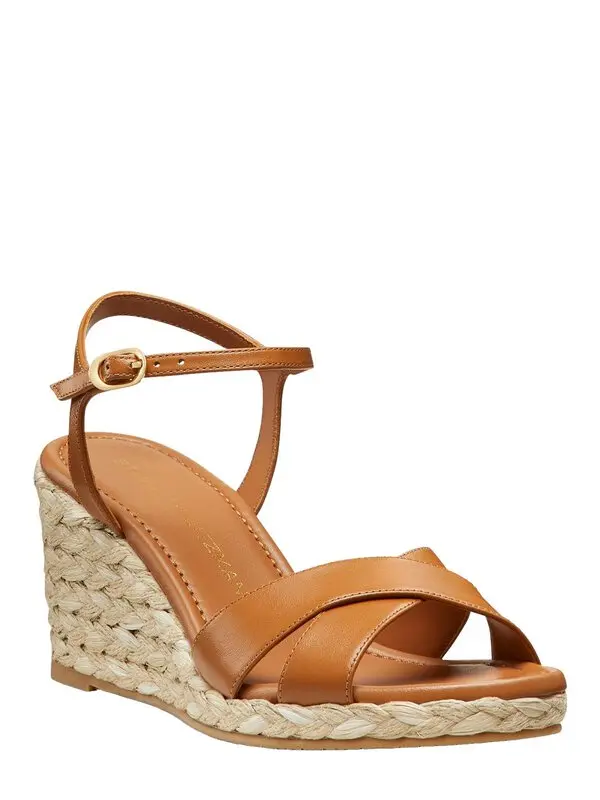 STUART WEITZMAN Dayna Espadrille Wedge Sandal - Macchiato/ Natural