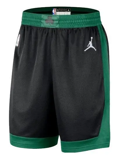 JORDAN Nba Boston Celtics Statement Edition Swingman Drifit Shorts - Black/white/green