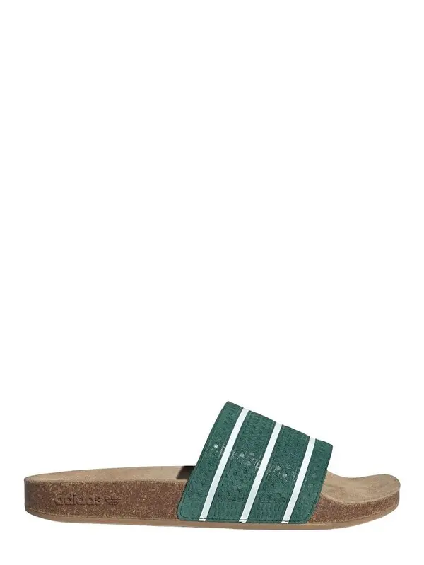 Adidas Adilette Slides - Collegiate Green/core White/gum
