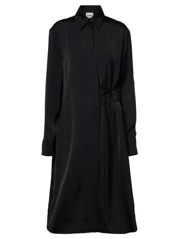 JIL SANDER Jersey Polo Dress - Black