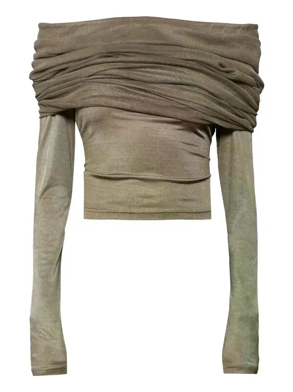 Christopher Esber Sonora Veiled Top - Neutrals