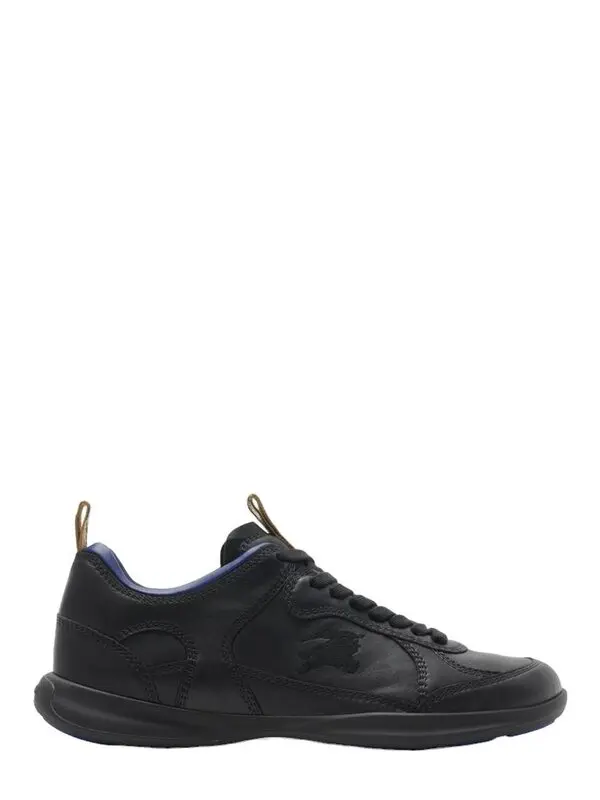 Burberry Leather Matrix Sneakers - Black