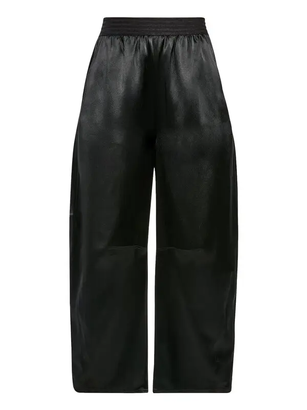 AS By DF Brooklyn Vento Barrel-leg Pants - Black