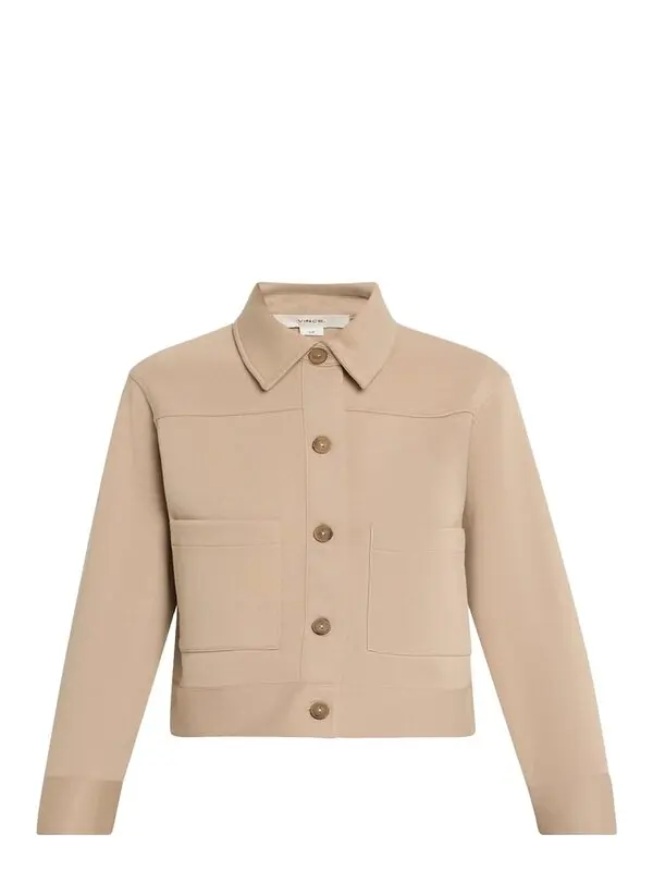 Vince Cropped Patch Pocket Jacket - Cropped Jkt