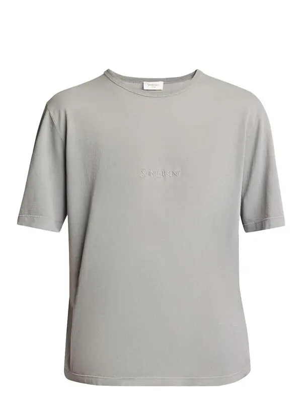 Saint Laurent Basic Logo T-shirt - Fog