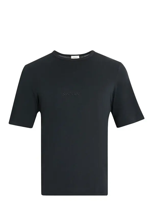 Saint Laurent Basic Logo T-shirt - Opt.wht