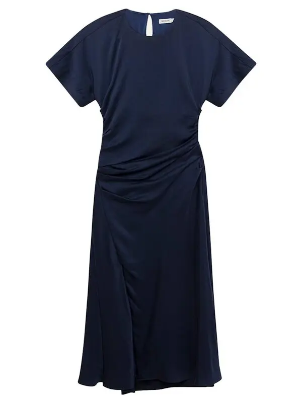 Simkhai Marabella Draped Midi Dress - Midnight