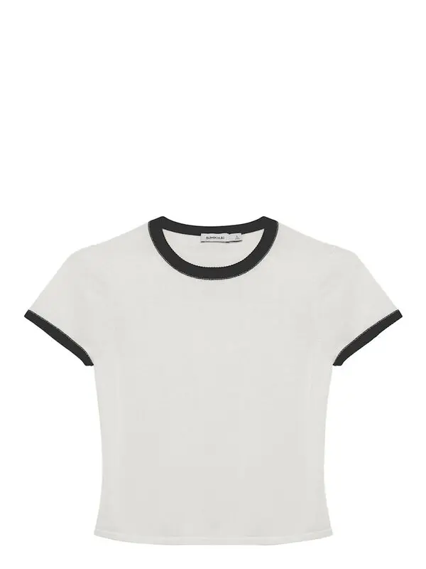 Simkhai Carmen Crewneck Tee - Ivory