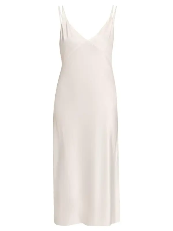Alice + Olivia Kiro V-neck Slip Dress - Zumi High Nk Maxi Dress W Slit