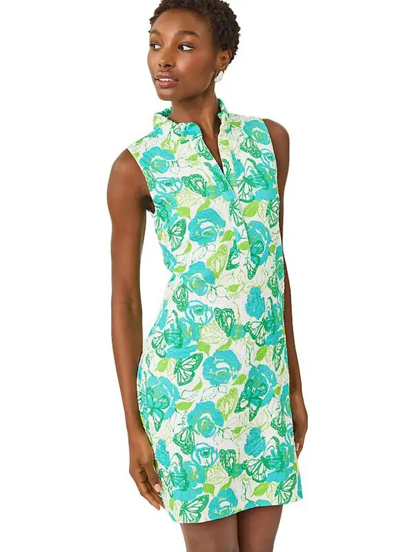 Lilly Pulitzer® Elsey Shift Dress - Resort White Monarch Rose