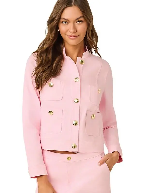 LILLY PULITZER Shepa Denim Jacket - Pink Muse