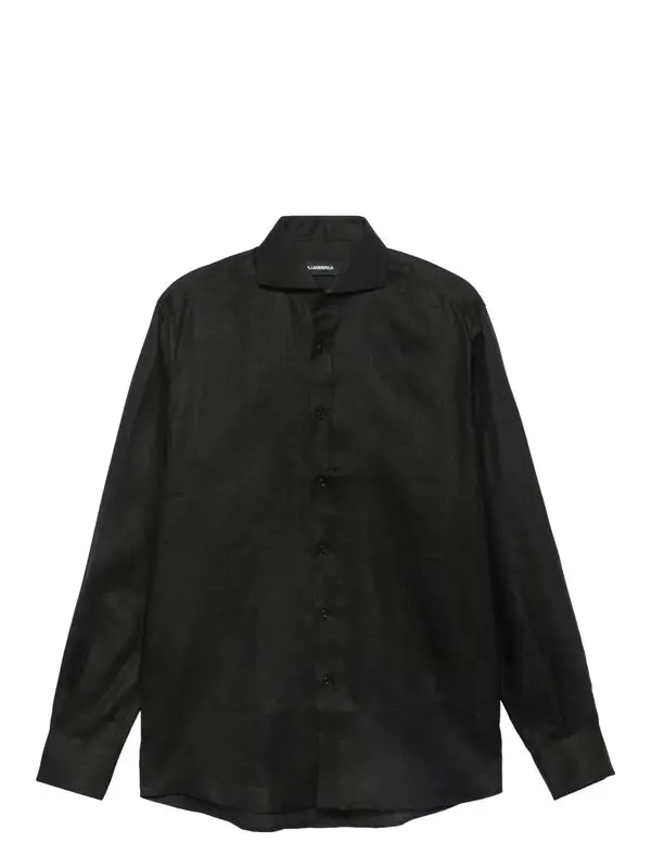 Karl Lagerfeld Linen Shirt - Black