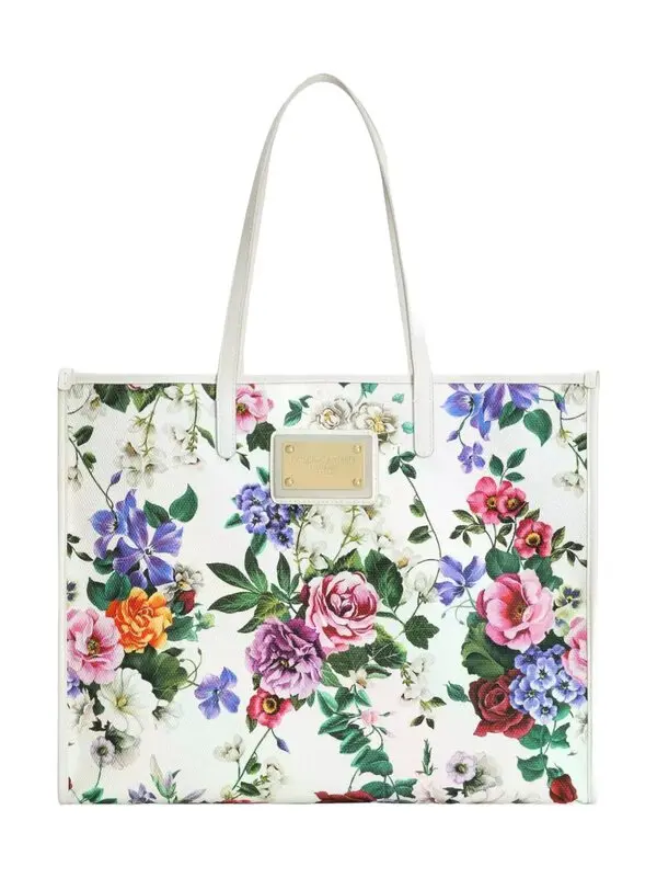 Dolce & Gabbana Floral-print Shoulder Bag - White